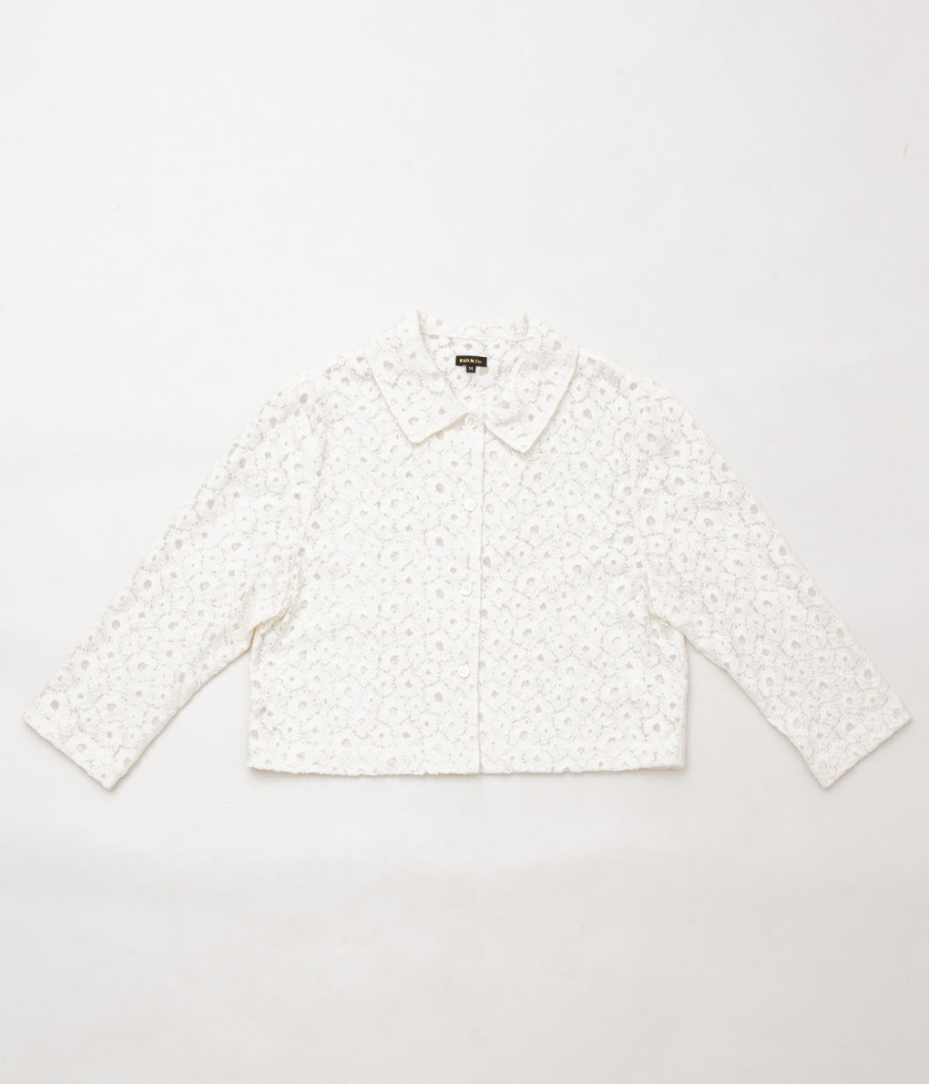 OLDMAN'S TAILOR ''LACE FLOWER JACKET'' (WHITE) – THE STORE BY MAIDENS