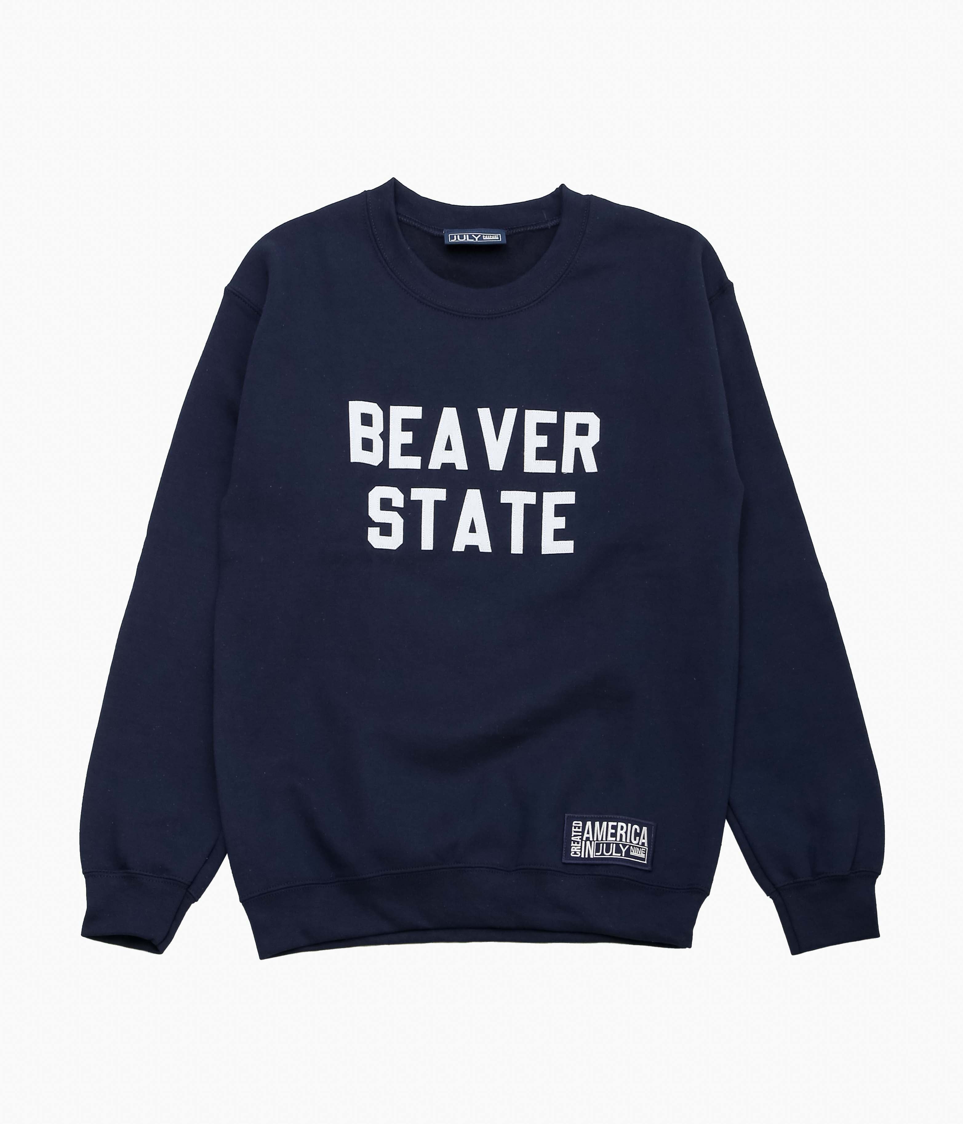 JULY NINE ''LETTERD SWEAT / BEAVER STATE'' (NAVY) – THE STORE BY MAIDENS