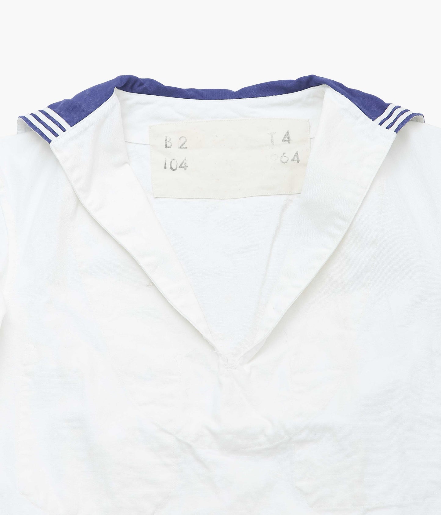 USED&VINTAGE ''60's FRENCH NAVY SAILOR SHIRT'' (WHITE / BLUE) – THE ...