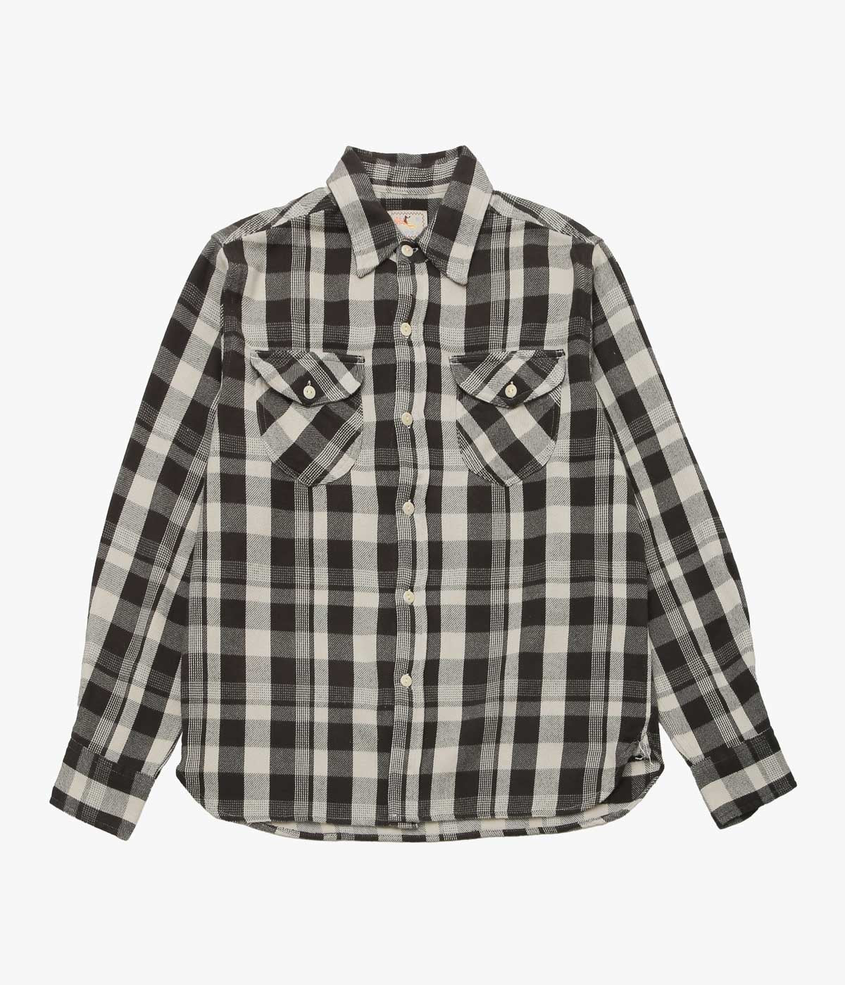 WYTHE ''WASHED FLANNEL WORKSHIRT'' (NIGHT PITCH) – THE STORE BY MAIDENS